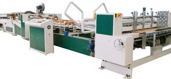 Corrugated Automatic Carton Folding And Gluing Machine In Line Case Maker