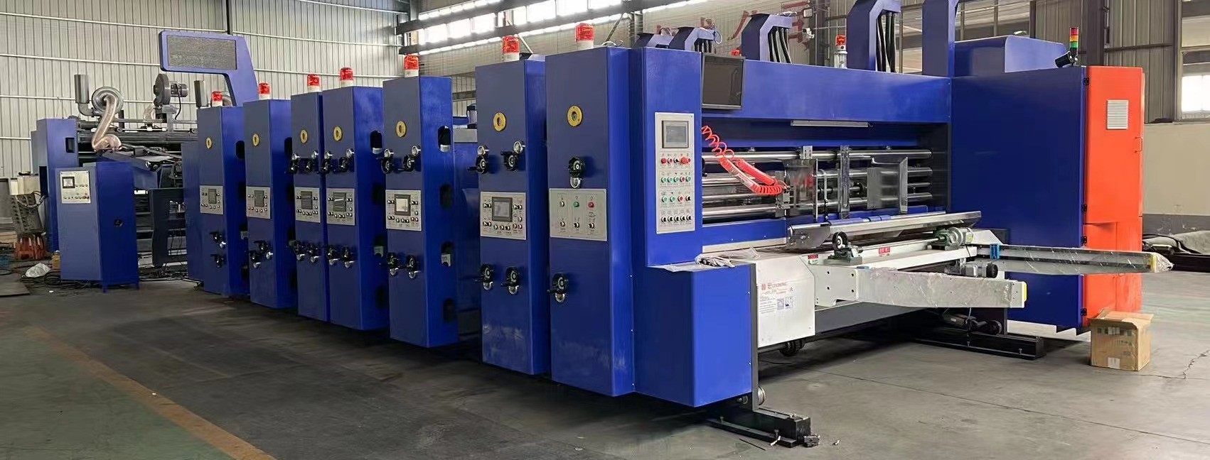 Automatic Two Color Flexo Printing Machine Inline Printer Slotter Die ...