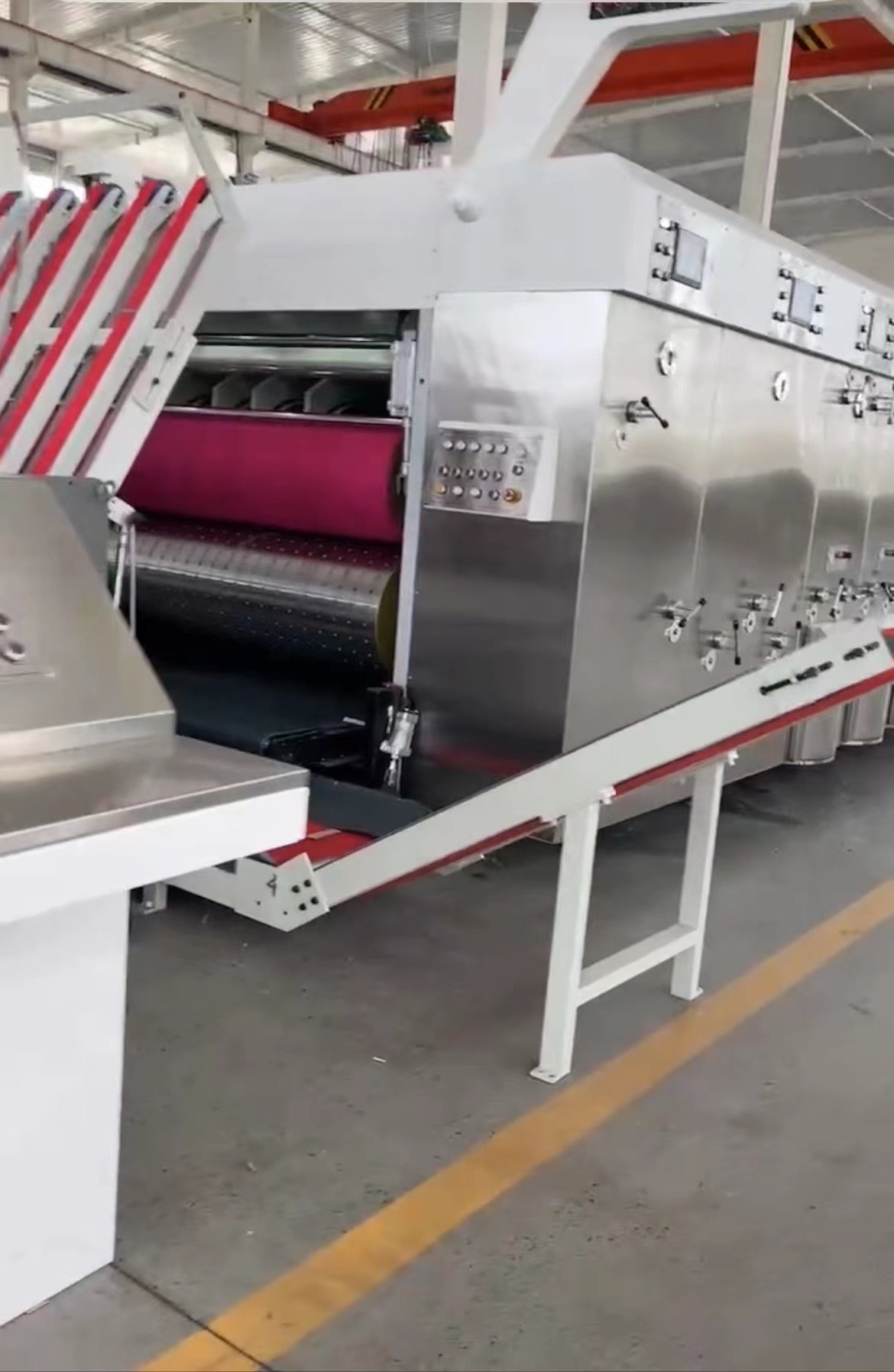 Carton Corrugated Rotary Die Cutter Flexo Printing Three Color