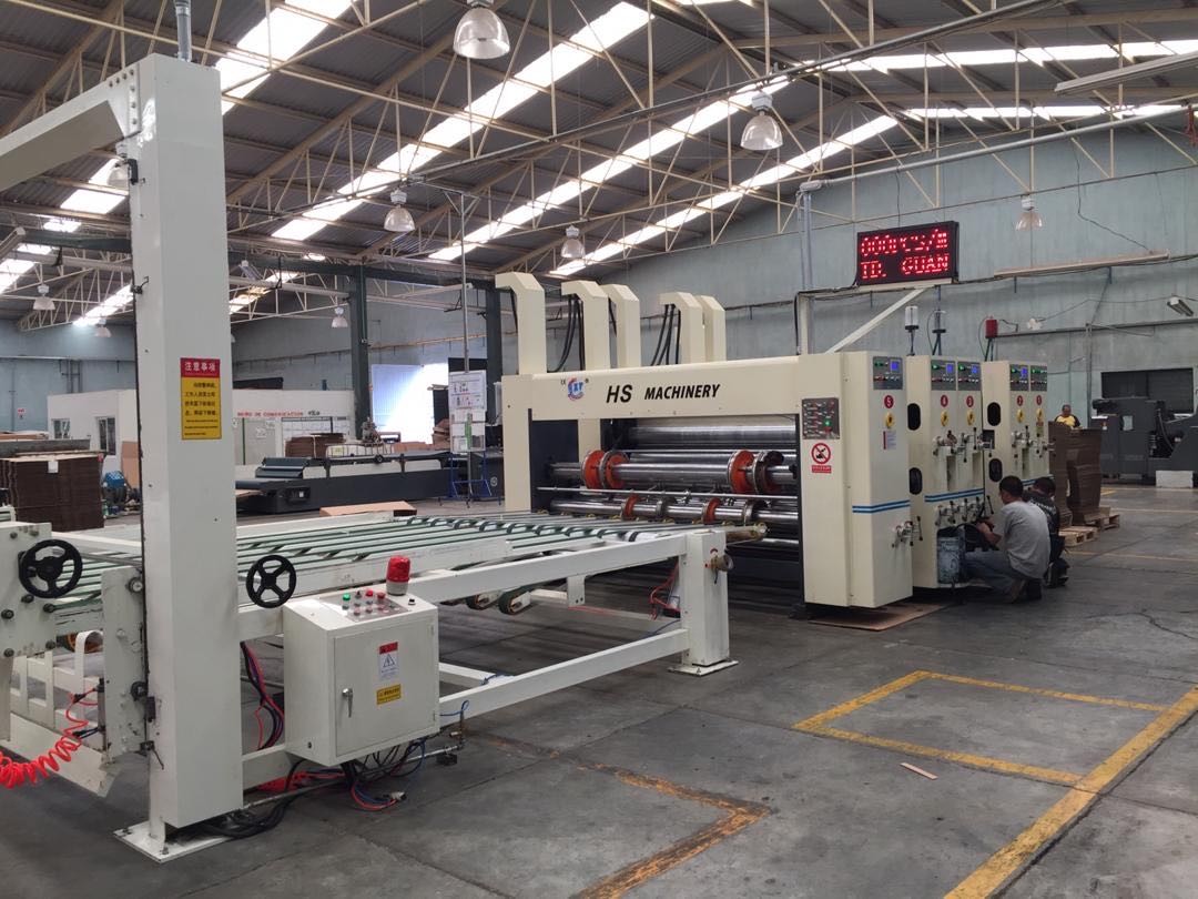 Cardboard In Line Flexo Carton Printing Machine Streamlined Automatic