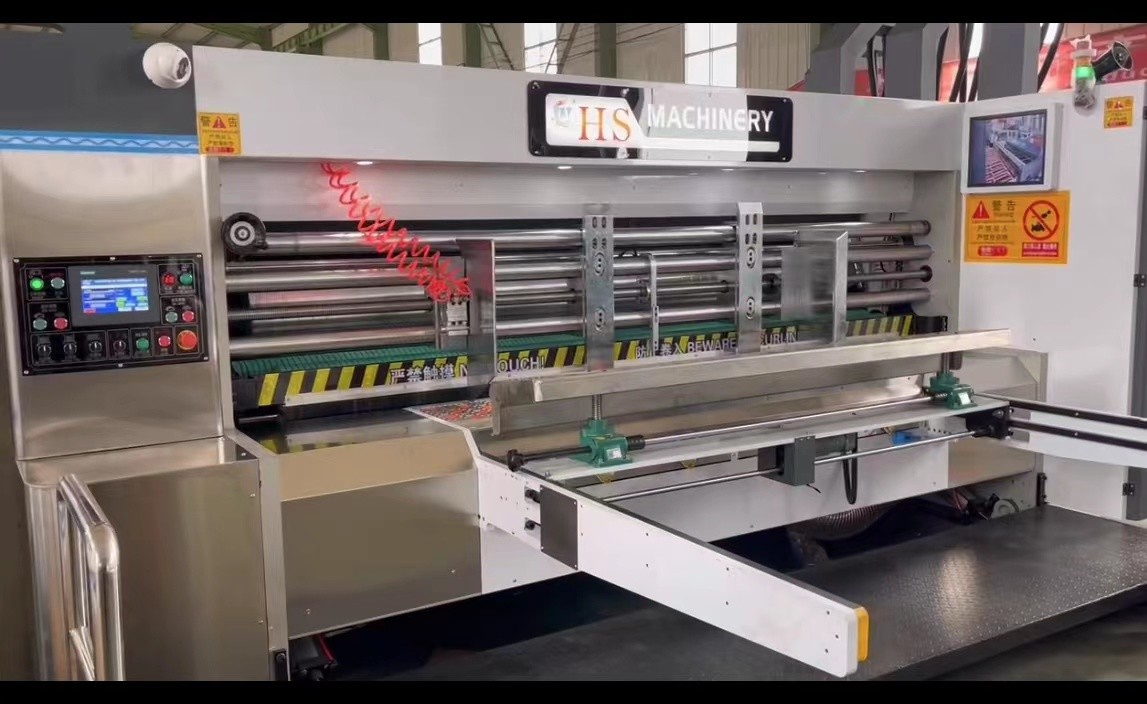 Flexo Printing Carton Die Cutting Machine 360 Degree Adjustment Of ...